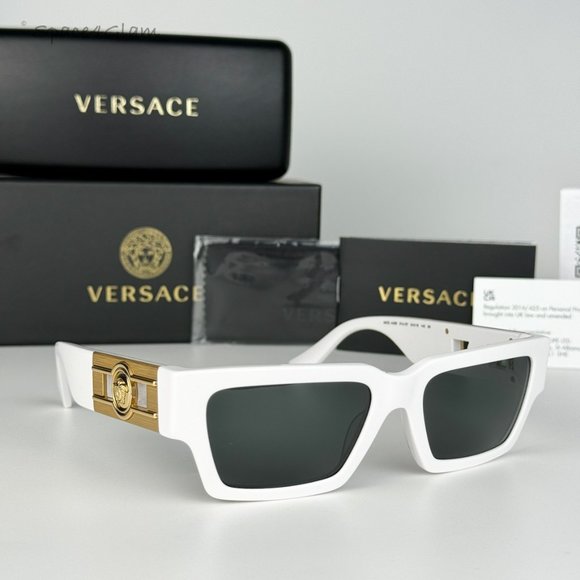 Versace | Accessories | New Versace Ve4459 Medusa Deco 3487 White Grey ...